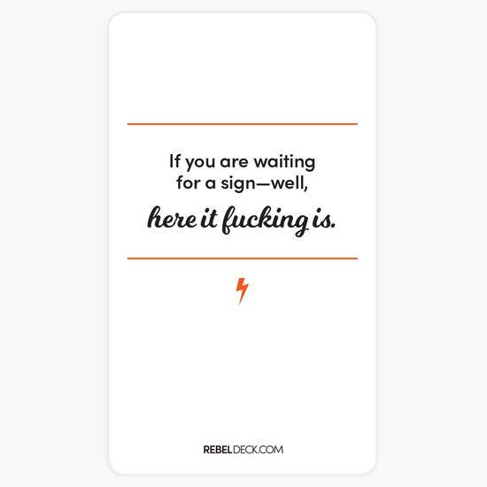 Rebel Deck Original Edition – Funny Oracle Cards for Self-Discovery ...